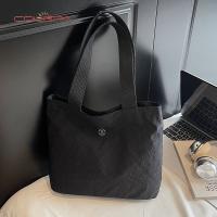 China Customized Casual Lightweight Minimalist Nylon Bag New Women's Tote Bag Simple Mini Versatile Handheld Book Storage Bag for sale
