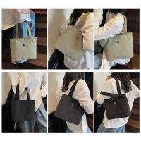 China Customized Casual Lightweight Minimalist Nylon Bag New Women's Tote Bag Simple Mini Versatile Handheld Book Storage Bag for sale