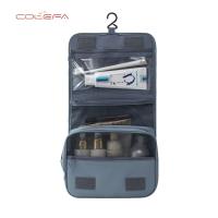China New Korean-Style Travel Makeup Bag Large Capacity Hook-On Oxford Toiletry Pouch Foldable Storage Bag Convenient Handheld Carry Bags for sale