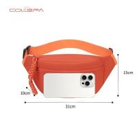 China Nylon Casual Minimalist Chest Bag Orange Trendy 2026 New Style Sports Waist Bag Unisex Commuting Outing Versatile Shoulder Bag for sale