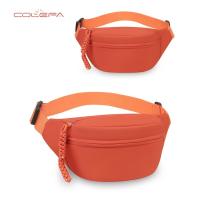 China Nylon Casual Minimalist Chest Bag Orange Trendy 2026 New Style Sports Waist Bag Unisex Commuting Outing Versatile Shoulder Bag for sale