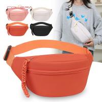 China Nylon Casual Minimalist Chest Bag Orange Trendy 2026 New Style Sports Waist Bag Unisex Commuting Outing Versatile Shoulder Bag for sale