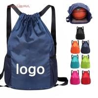 China Oxford Made Soccer/Basketball Large Capacity Outdoor Drawstring Backpack for Sports Training & Fitness Factory Direct with LOGO for sale
