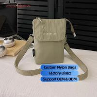 China Custom New Nylon Mini Crossbody Bag Waterproof Phone Case 2026 New Style Lightweight Crossbody Bag Niche Mini Walking Bag for sale