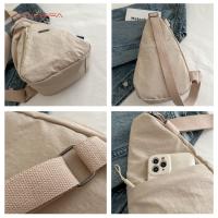China Nylon Triangle-Shaped Chest Waist Bag Fashion Sports 2026 Lightweight Women's Bag New Korean Style Single-Strap Crossbody Bag for sale