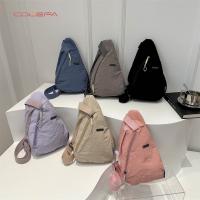 China Nylon Triangle-Shaped Chest Waist Bag Fashion Sports 2026 Lightweight Women's Bag New Korean Style Single-Strap Crossbody Bag for sale
