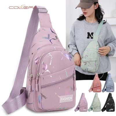 China Oxford New Arrival Women's Crossbody Chest Bag Trendy Fashion Letter Print Versatile Shoulder Bag Large Capacity Outdoor Commuting Bag for sale
