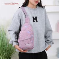 China Oxford New Arrival Women's Crossbody Chest Bag Trendy Fashion Letter Print Versatile Shoulder Bag Large Capacity Outdoor Commuting Bag for sale