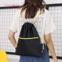 China Oxford Portable Drawstring Backpack Waterproof Drawstring Pouch Unisex Sports Fitness Bag Large Capacity Travel Backpack Logo for sale
