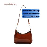 China PVC Clear Bag for Women 2026 Summer New Arrival Trendy Korean Style Fashion Jelly Bag Influencer-Favorite Chic Shoulder Tote Bag for sale