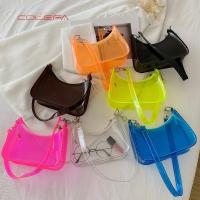 China PVC Clear Bag for Women 2026 Summer New Arrival Trendy Korean Style Fashion Jelly Bag Influencer-Favorite Chic Shoulder Tote Bag for sale