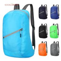 China New Outdoor Foldable Skin Nylon Made Bag Super Lightweight Portable Backpack Travel Unisex Sports Storage Backpack with LOGO for sale