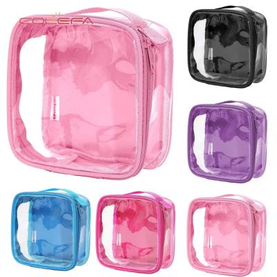 China Travel Portable Toiletry Bag Multi-Functional PVC Waterproof Cosmetic Pouch Large Capacity Beauty Organizer Wholesale in Stocks for sale