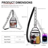 China Bestselling PVC Clear Chest Bag Approved for Concerts Music Festivals and Stadium Security Check Transparent Crossbody Chest Bag for sale