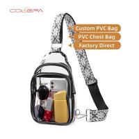 China Bestselling PVC Clear Chest Bag Approved for Concerts Music Festivals and Stadium Security Check Transparent Crossbody Chest Bag for sale