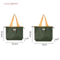 China Foldable Supermarket Shopping Bags Oxford Made Eco-Friendly Portable Large Capacity with Drawstring Tote Waterproof Grocery Bag for sale
