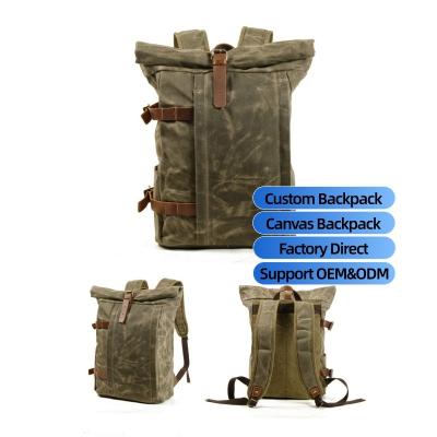 China New Multi-Functional Anti-Theft Backpack Laptop Case Outdoor Hiking Splash-Resistant Canvas Travel Bag Casual Backpack with LOGO for sale