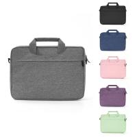 China Custom Laptop Shoulder Bag with Large Capacity Inner Pouch Polyester Fashion Crossbody Portable Computer Bags Portable with LOGO for sale