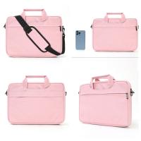 China Custom Laptop Shoulder Bag with Large Capacity Inner Pouch Polyester Fashion Crossbody Portable Computer Bags Portable with LOGO for sale
