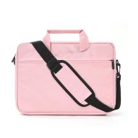 China Custom Laptop Shoulder Bag with Large Capacity Inner Pouch Polyester Fashion Crossbody Portable Computer Bags Portable with LOGO for sale