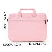 China Custom Laptop Shoulder Bag with Large Capacity Inner Pouch Polyester Fashion Crossbody Portable Computer Bags Portable with LOGO for sale
