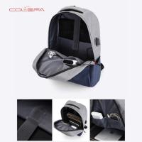 China Oxford Cloth Contrast Color Backpack for Men Business Travel 15-inch Laptop Bag Stylish Outdoor Backpack Wholesale with LOGO for sale