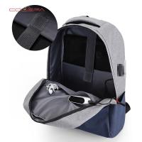China Oxford Cloth Contrast Color Backpack for Men Business Travel 15-inch Laptop Bag Stylish Outdoor Backpack Wholesale with LOGO for sale