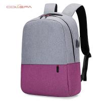 China Oxford Cloth Contrast Color Backpack for Men Business Travel 15-inch Laptop Bag Stylish Outdoor Backpack Wholesale with LOGO for sale