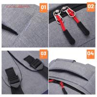 China Oxford Cloth Contrast Color Backpack for Men Business Travel 15-inch Laptop Bag Stylish Outdoor Backpack Wholesale with LOGO for sale