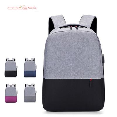 China Oxford Cloth Contrast Color Backpack for Men Business Travel 15-inch Laptop Bag Stylish Outdoor Backpack Wholesale with LOGO for sale