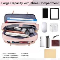 China Custom Wholesale Oxford Fabric Women's Pink Multifunctional Travel Bags Waterproof Laptop-Friendly Briefcase with Custom Logo for sale