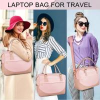 China Custom Wholesale Oxford Fabric Women's Pink Multifunctional Travel Bags Waterproof Laptop-Friendly Briefcase with Custom Logo for sale