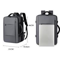 China Oxford Waterproof Business Backpack Expandable Large Capacity Travel Bag for Business Trips Multifunctional Laptop Case Backpack for sale