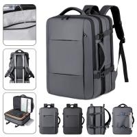 China Oxford Waterproof Business Backpack Expandable Large Capacity Travel Bag for Business Trips Multifunctional Laptop Case Backpack for sale