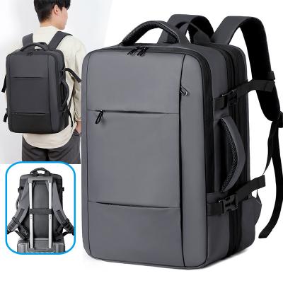 China Oxford Waterproof Business Backpack Expandable Large Capacity Travel Bag for Business Trips Multifunctional Laptop Case Backpack for sale