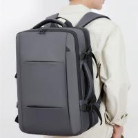 China Oxford Waterproof Business Backpack Expandable Large Capacity Travel Bag for Business Trips Multifunctional Laptop Case Backpack for sale