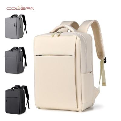 China 2026 Oxford Cloth Beige New Backpack Men's Premium Business Laptop Bag Casual Minimalist Large Capacity Notebook Backpacks for sale