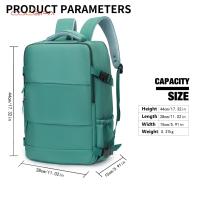 China New Green Oxford Multi-Functional Backpack College Student Laptop Bag Travel Book Bag Waterproof Outdoor Short Trip Backpack for sale