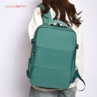 China New Green Oxford Multi-Functional Backpack College Student Laptop Bag Travel Book Bag Waterproof Outdoor Short Trip Backpack for sale