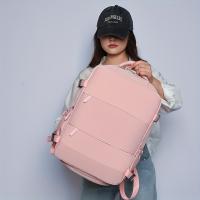 China Multifunctional Unisex Backpack for College Students Oxford Made Pink Travel Waterproof Outdoor Backpack for Short Business Trip for sale