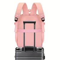 China Multifunctional Unisex Backpack for College Students Oxford Made Pink Travel Waterproof Outdoor Backpack for Short Business Trip for sale