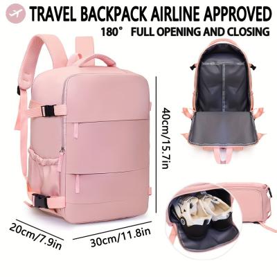 China Multifunctional Unisex Backpack for College Students Oxford Made Pink Travel Waterproof Outdoor Backpack for Short Business Trip for sale