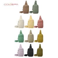 China Casual Unisex Nylon Chest Bag New Korean Style Crossbody Bag Waterproof and Versatile for Men and Women Casual Shoulder Bag for sale