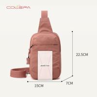 China Casual Unisex Nylon Chest Bag New Korean Style Crossbody Bag Waterproof and Versatile for Men and Women Casual Shoulder Bag for sale