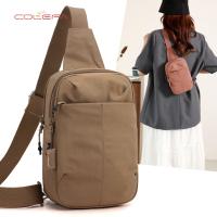 China Casual Unisex Nylon Chest Bag New Korean Style Crossbody Bag Waterproof and Versatile for Men and Women Casual Shoulder Bag for sale