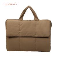 China Fall New Arrival Stylish Solid-Color Bags Minimalist Niche Checkered Briefcase Women Casual Lightweight Polyester Everyday Commuting Laptop Bag for sale
