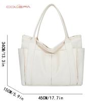 China 2026 New Canvas Tote Bags Handheld Shoulder Beach Bags Fabric Large Capacity for Women Custom-Made with Personalized LOGO for sale