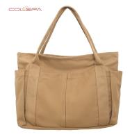 China 2026 New Canvas Tote Bags Handheld Shoulder Beach Bags Fabric Large Capacity for Women Custom-Made with Personalized LOGO for sale