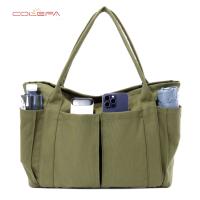 China 2026 New Canvas Tote Bags Handheld Shoulder Beach Bags Fabric Large Capacity for Women Custom-Made with Personalized LOGO for sale