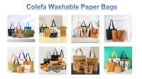 China Carrying Washable Paper Backpack Simple Design Brown Kraft Paper Backpack for sale